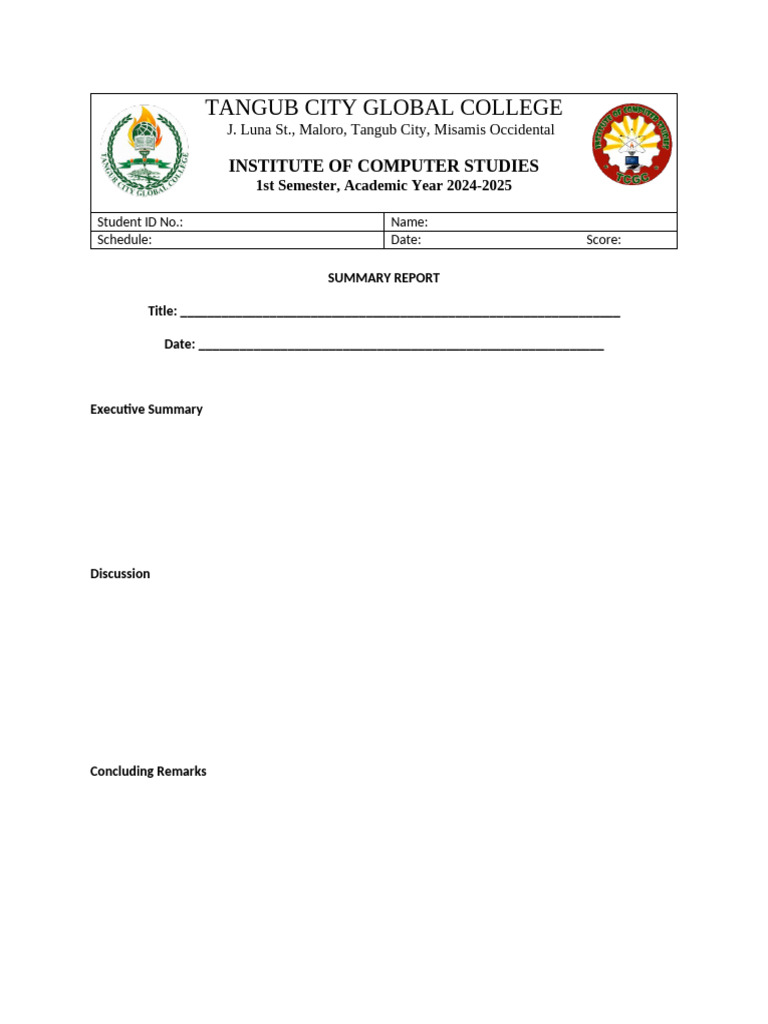 GEE Summary Report | PDF