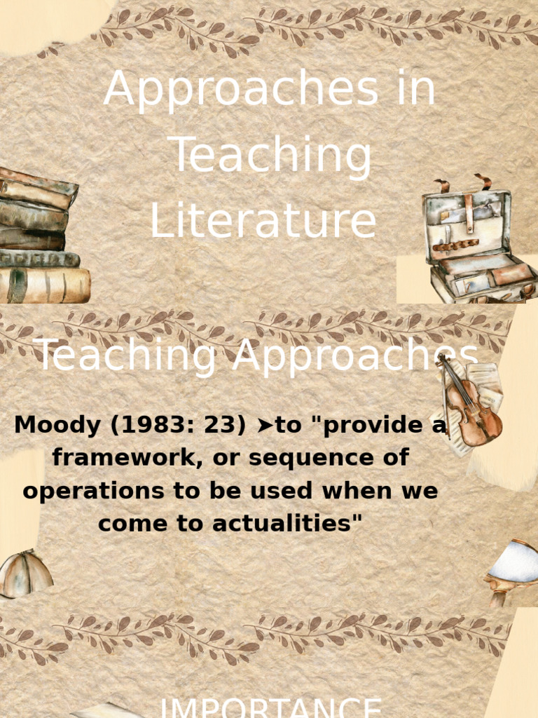 Teaching Approaches in Literature | PDF