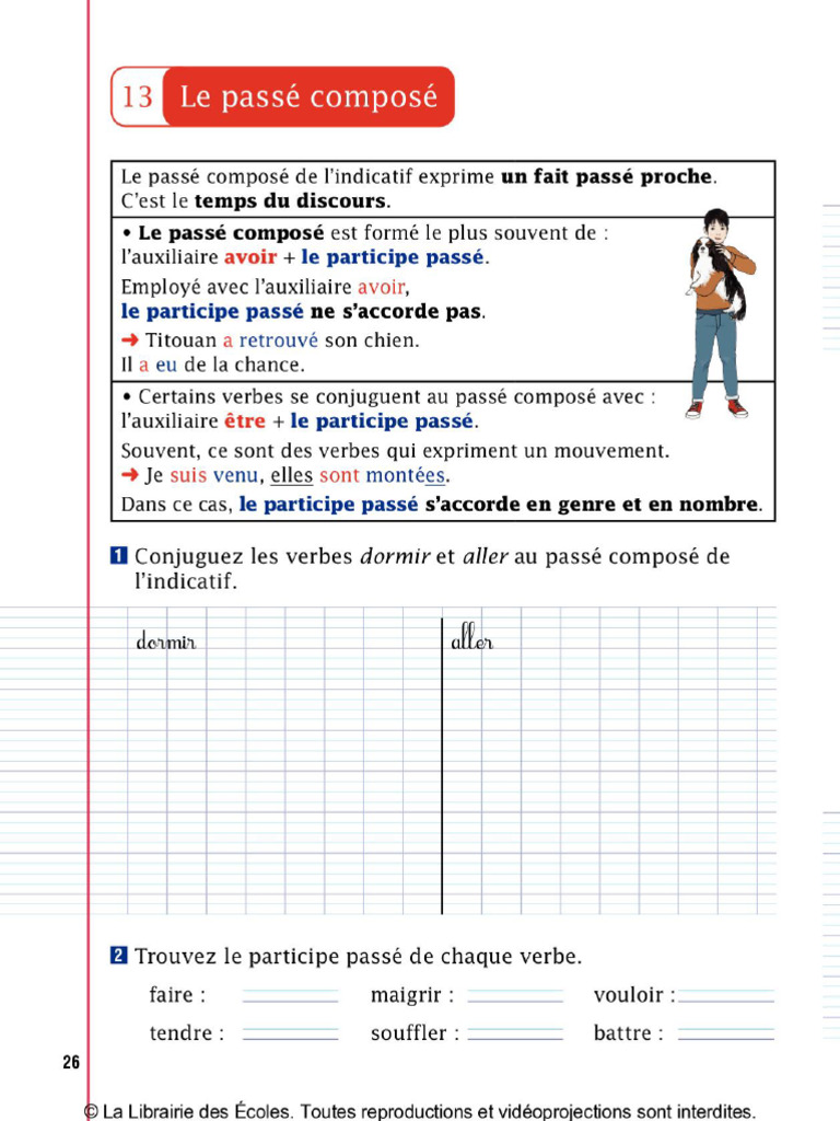 CM1 - Français - Revision passé composé | PDF