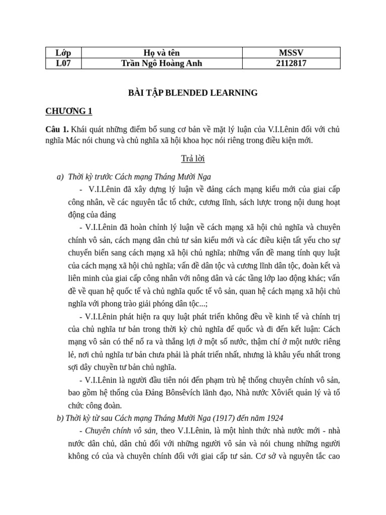 Tran Ngo Hoang Anh | PDF