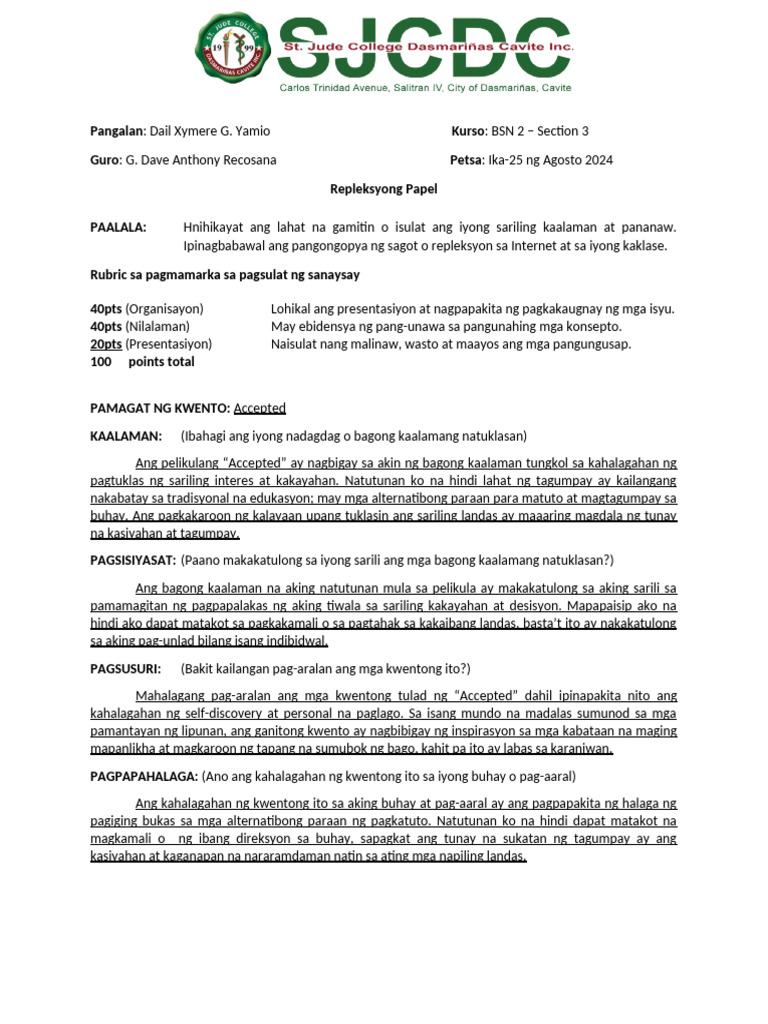 Yamio Sos. Lit. Blg. 12 | PDF