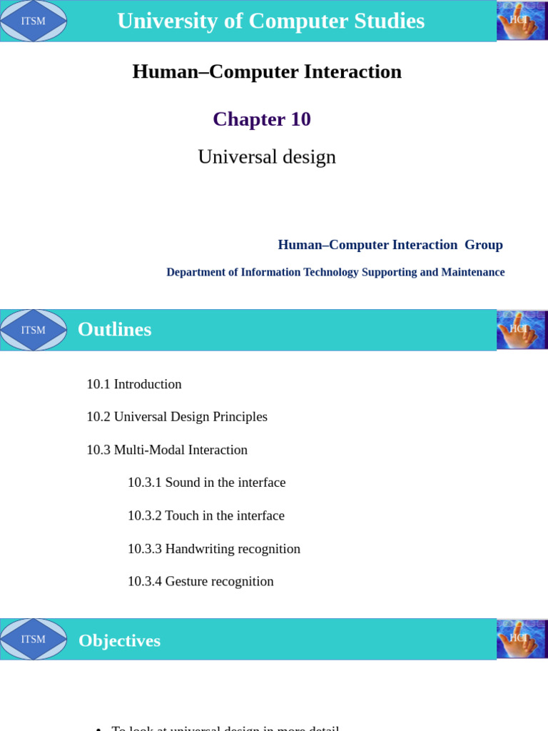Chapter 10 HCI | PDF | Human–Computer Interaction | Speech Synthesis