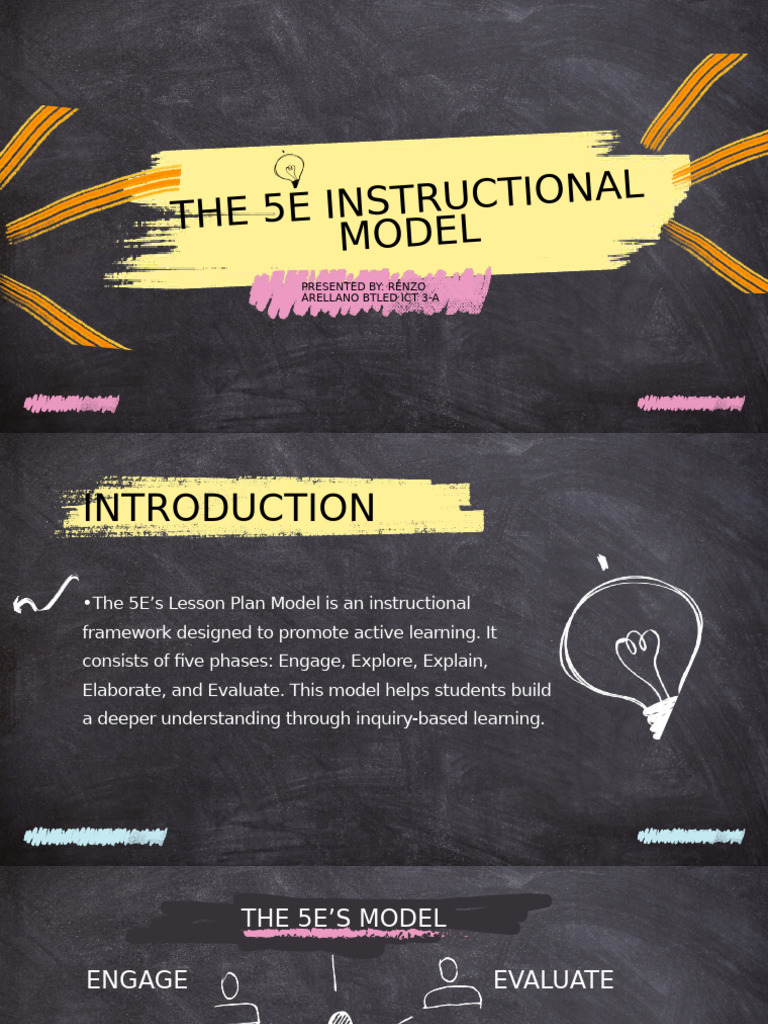 5e's Model REnzo Arellano BTLED ICT 3-A | PDF | Inquiry Based Learning ...