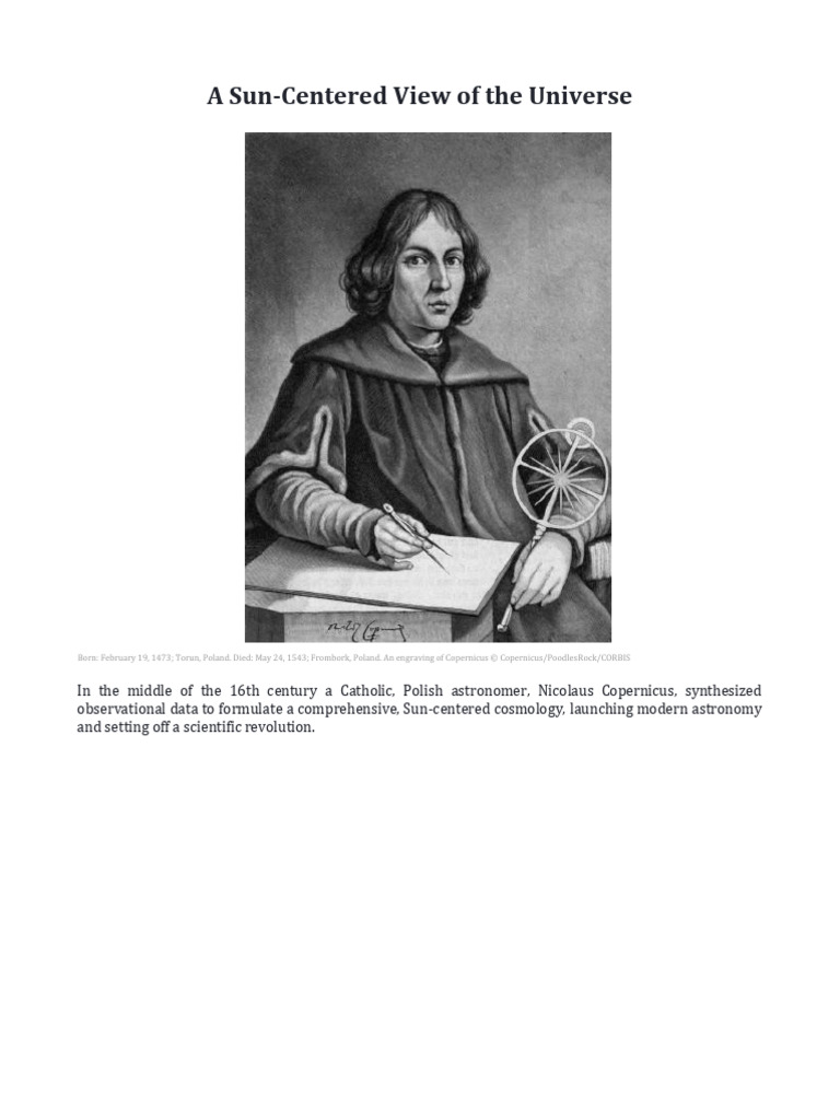 Article Copernicus - Simplified Version | PDF | Nicolaus Copernicus ...