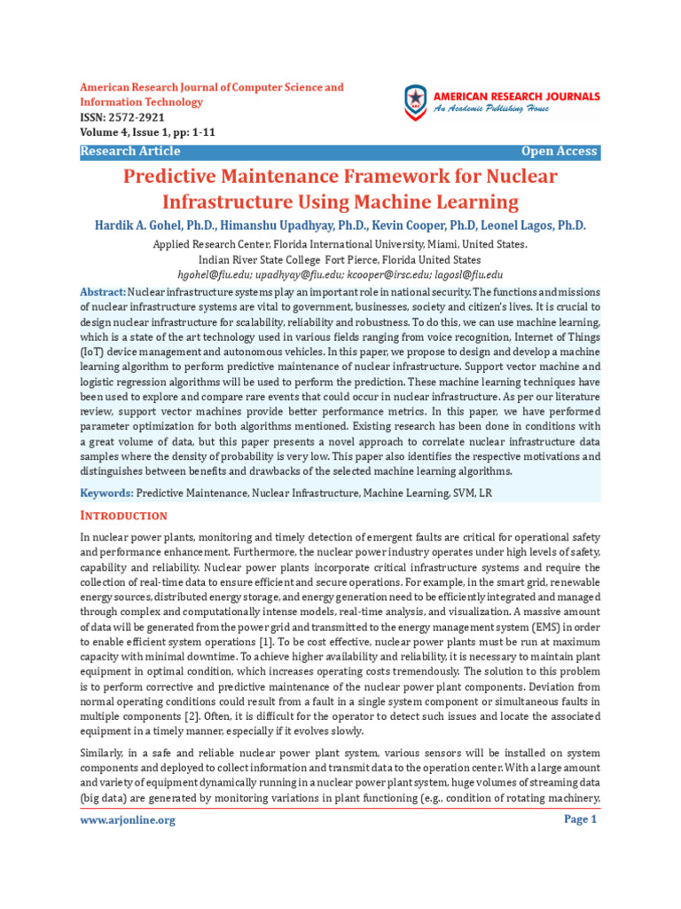 Predictive Maintenance | PDF | Support Vector Machine | Machine Learning