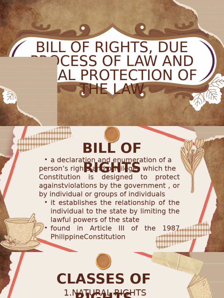 Bill of Rights and Due Process Overview | PDF | Miranda V. Arizona ...