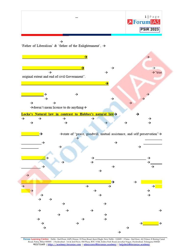 John Locke: Enlightenment Thinker Summary | PDF | John Locke | Property
