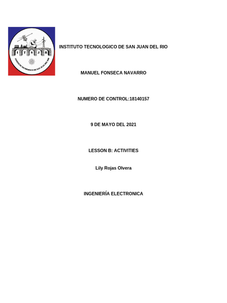 Instituto Tecnologico de San Juan Del Rio | PDF