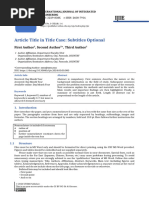 Template Manuscripts For Elsevier Journal | PDF | Citation | Paragraph