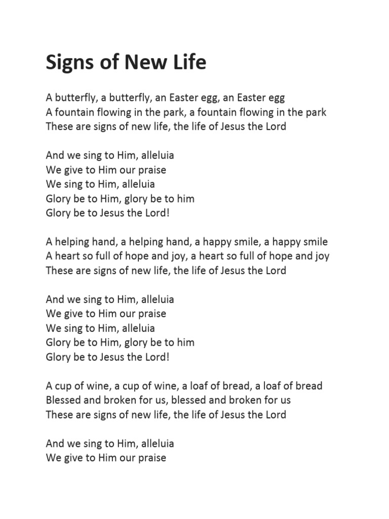 Signs of New Life in Christ | PDF