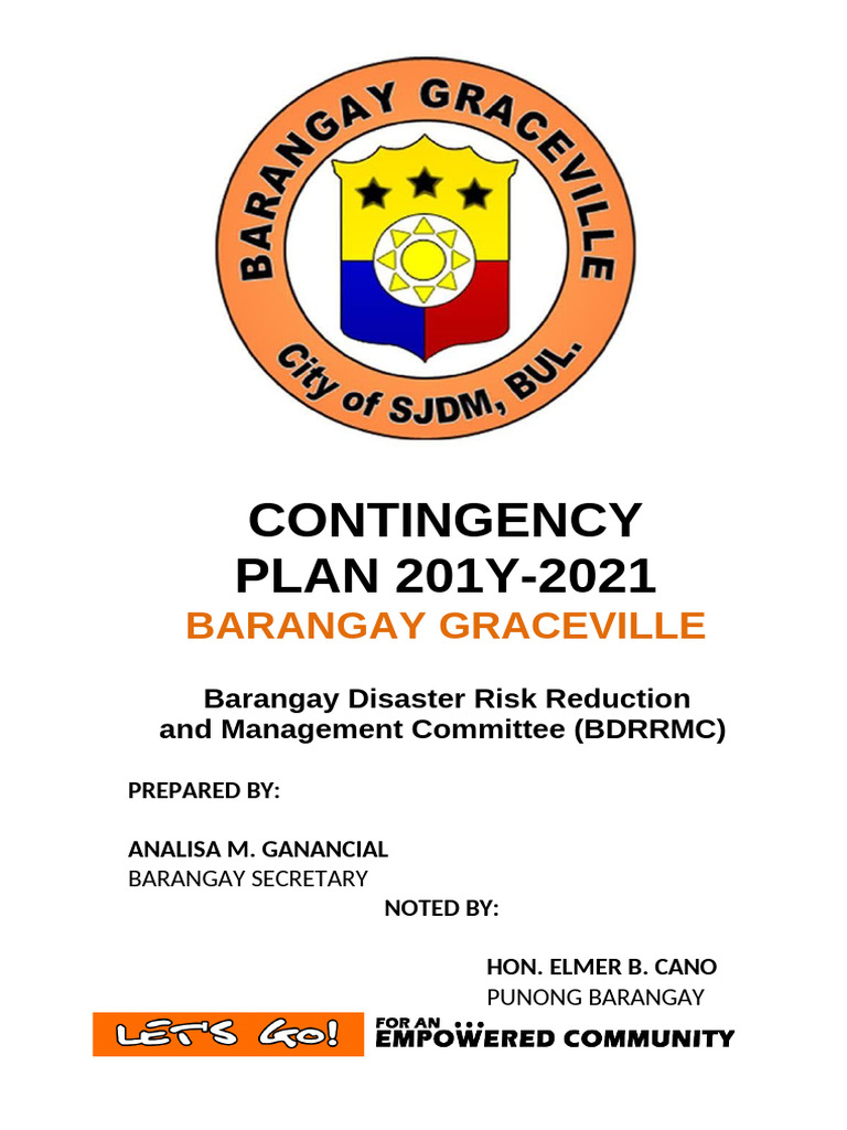 Barangay Graceville Contingency Plan 2021 | PDF | Earthquakes | Flood