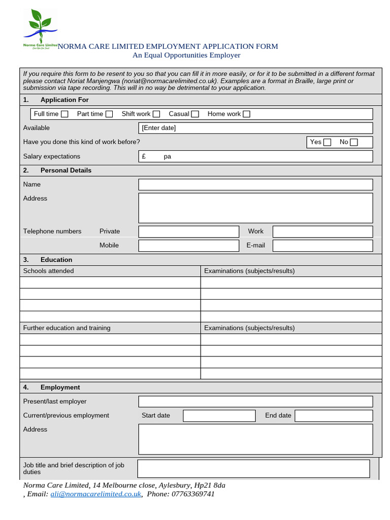 Employment APPLICATION FORM 2 | PDF | Justice | Crime & Violence