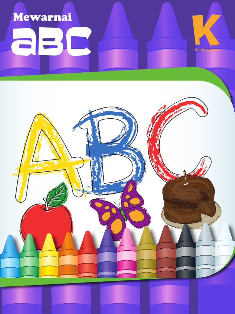 Buku Latihan Warnai Huruf ABC (TK) | PDF