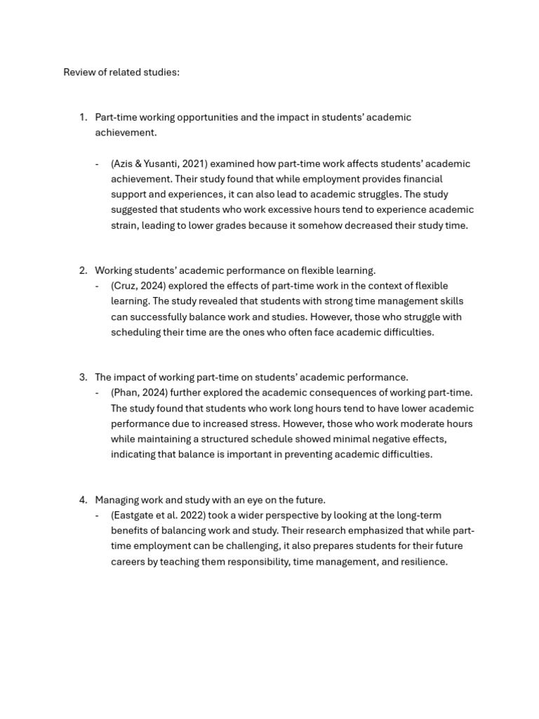 Review of Related Studies Chunks | PDF