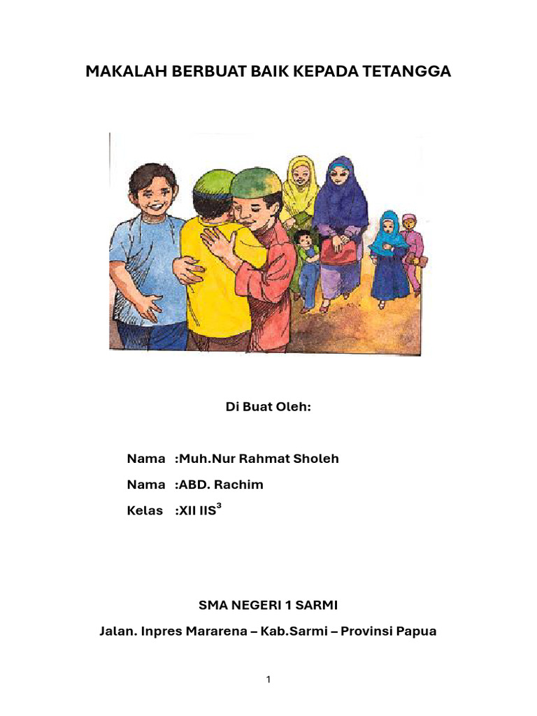 Berbuat Baik kepada Tetangga: Pentingnya | PDF