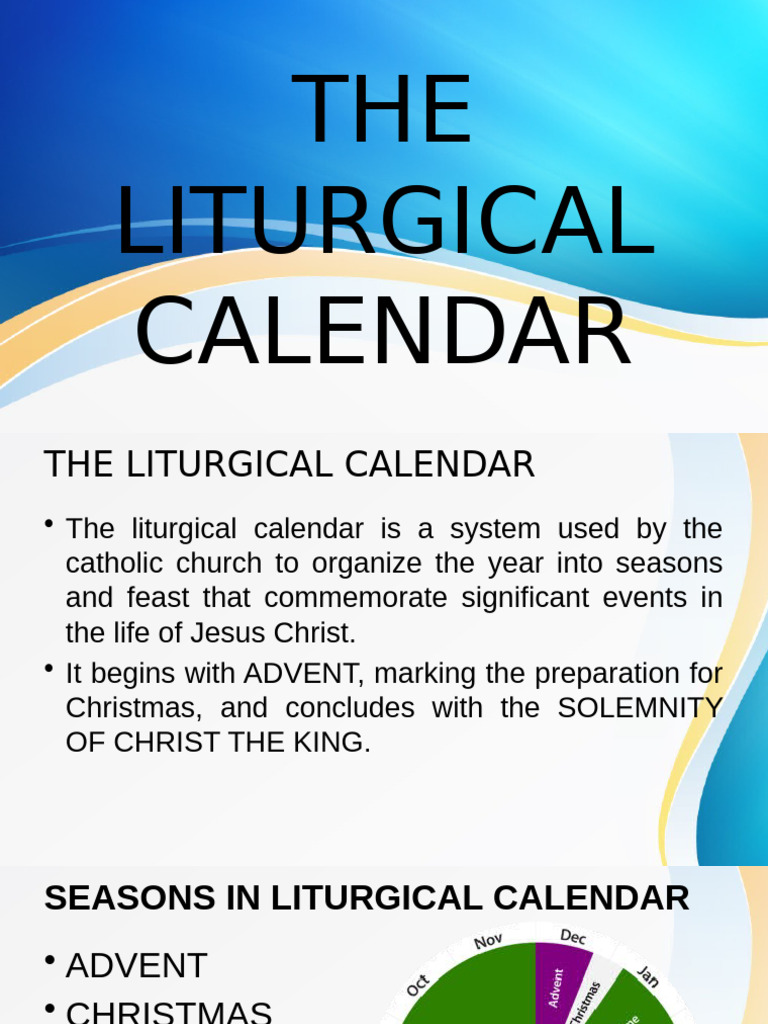 Liturgical Calendar | PDF | Lent | Easter
