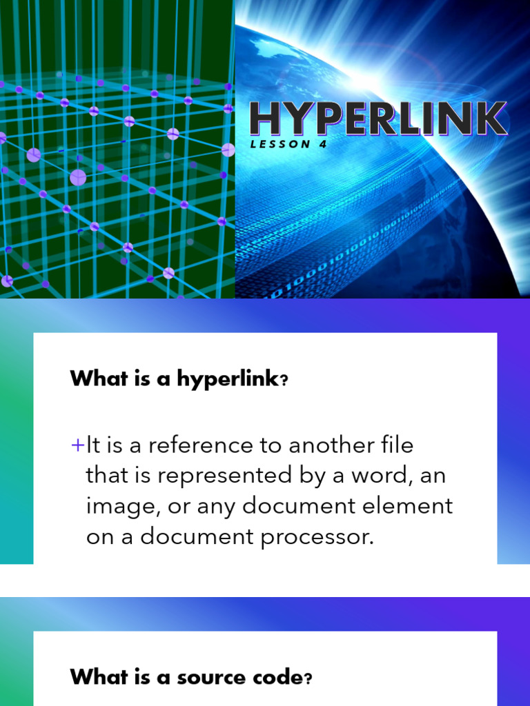 Lesson 4 Hyperlink | PDF