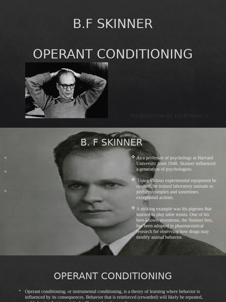 Operant Conditioning | PDF | Reinforcement | Behaviorism