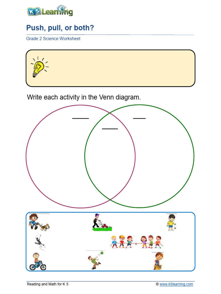 Grade 2 Push and Pull Worksheet | PDF