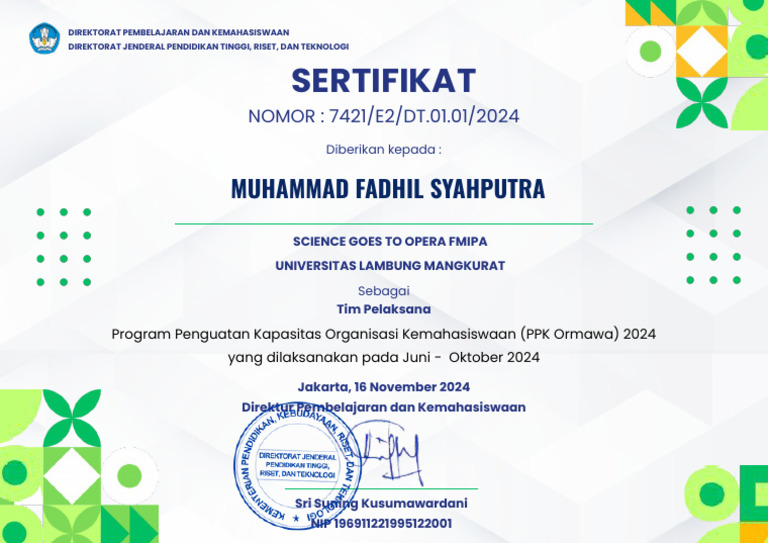 3062. MUHAMMAD FADHIL SYAHPUTRA - UNIVERSITAS LAMBUNG MANGKURAT (1) | PDF