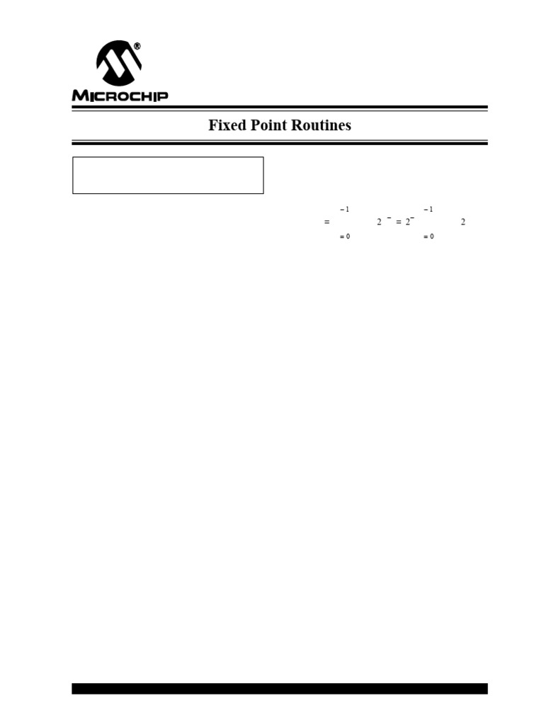 Fixed Point Routines | PDF | Multiplication | Theory Of Computation