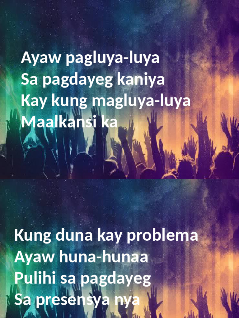 Worship Song Presentation Editable | PDF