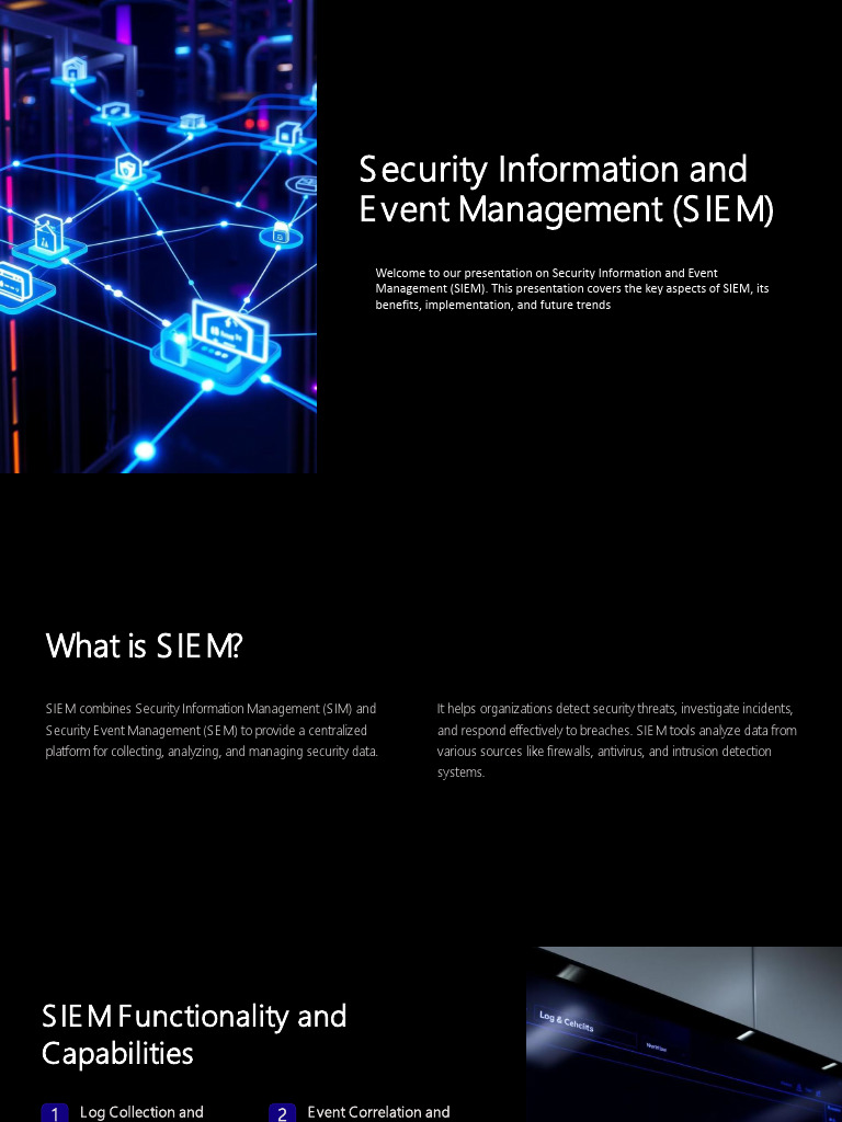 Cleaned Security Information and Event Management SIEM | PDF | Security | Computer Security