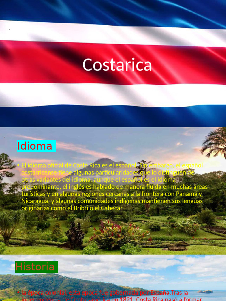 Idioma y Cultura de Costa Rica | PDF | Costa Rica