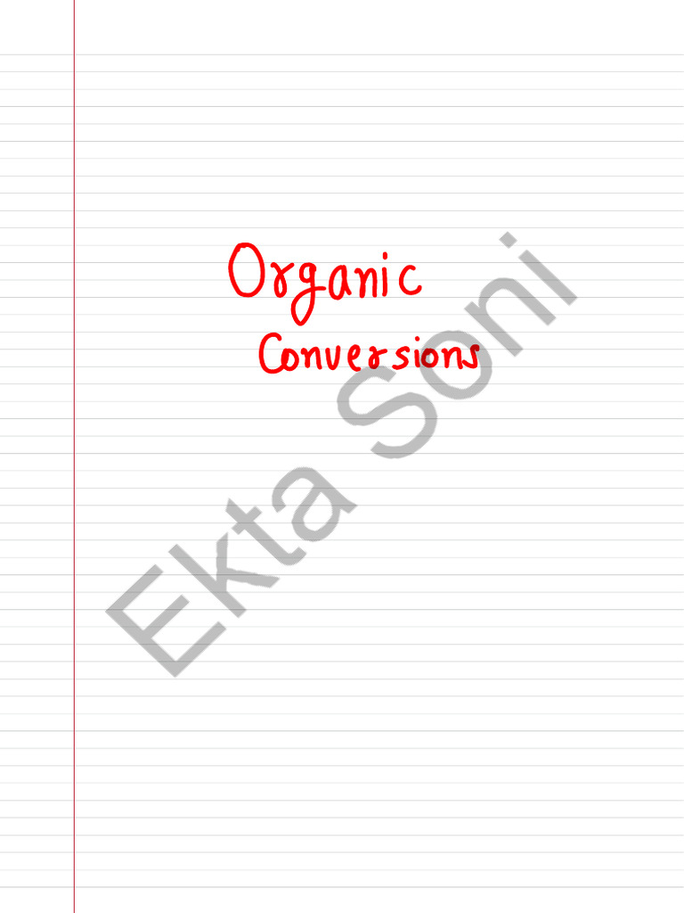 organic chemistry conversion_watermark | PDF | Aldehyde | Ester