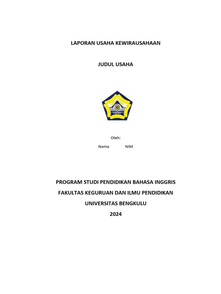 Format Laporan Usaha Kwu | PDF