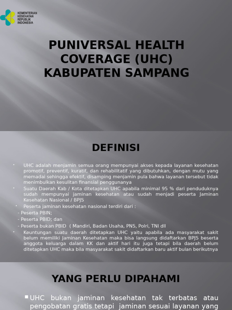 Materi Uhc | PDF