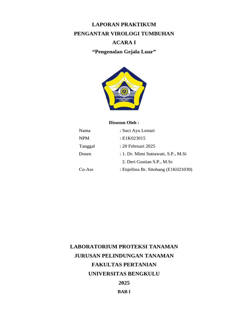 Laporan Virologi Suci Ayu.-1 | PDF