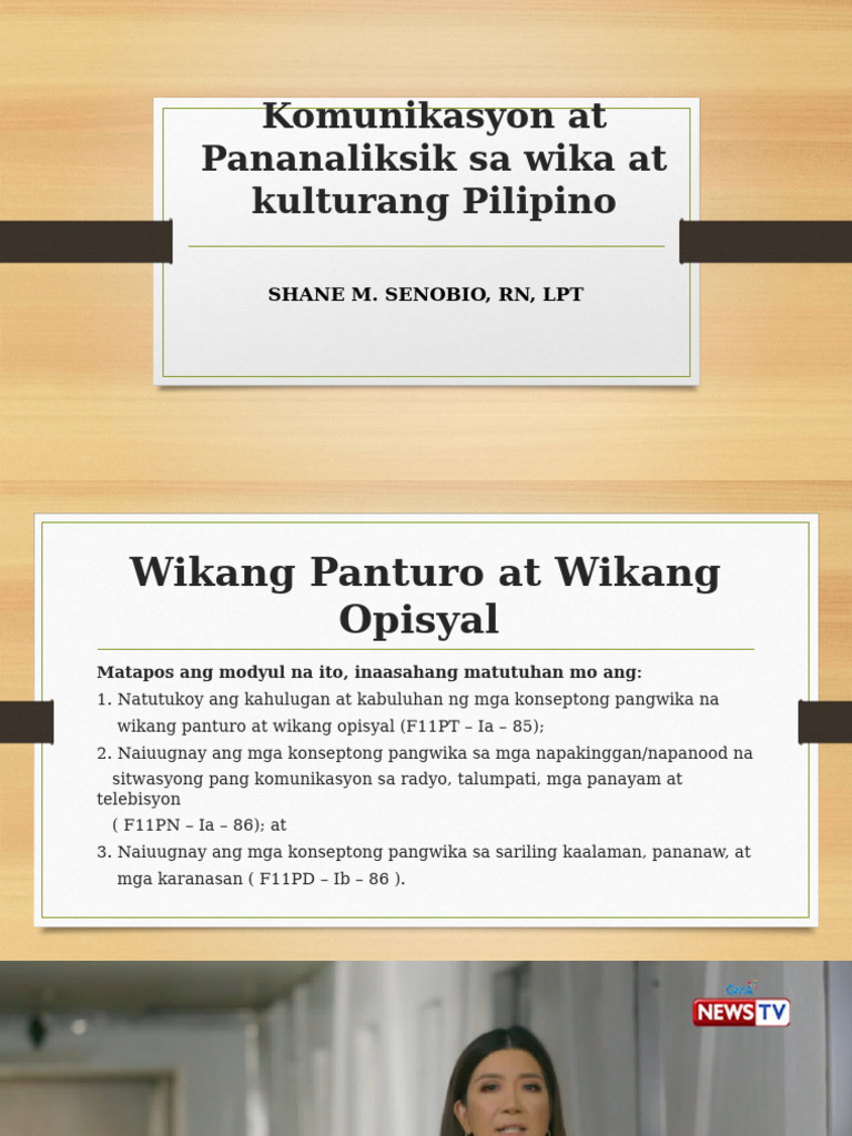 wikang panturo at wikang opisyal | PDF