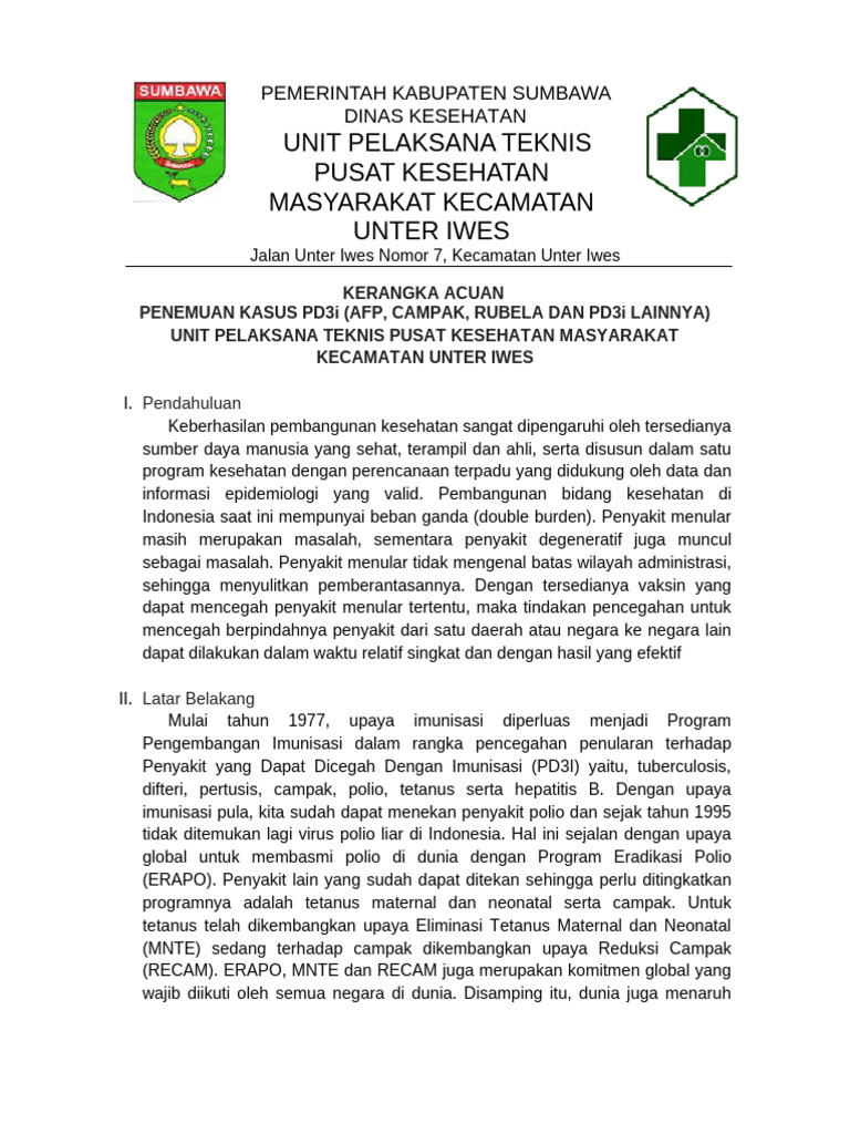 KAK Penemuan Kasus PD3i | PDF