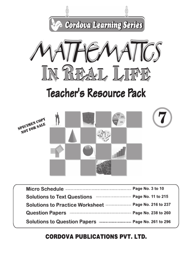 'Answerkey-7.pdf' (2) (1) | PDF | Area | Algebra