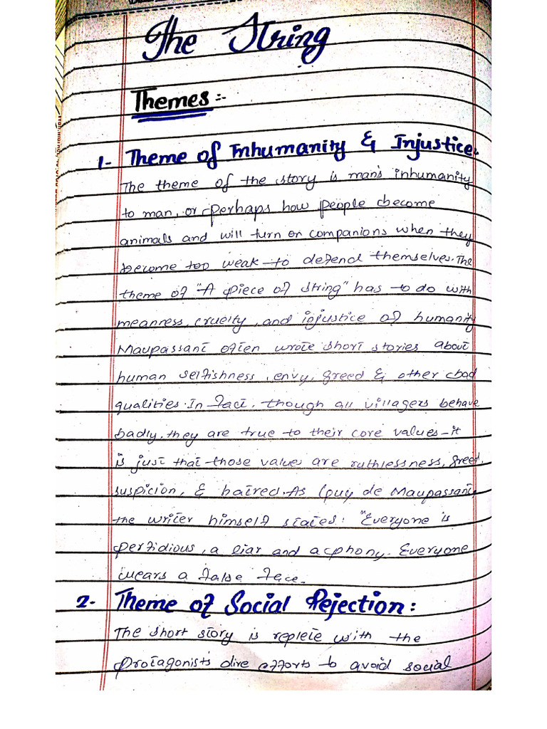 The String ... Eng-202 Notes Prepared by ItX Mughal ? | PDF