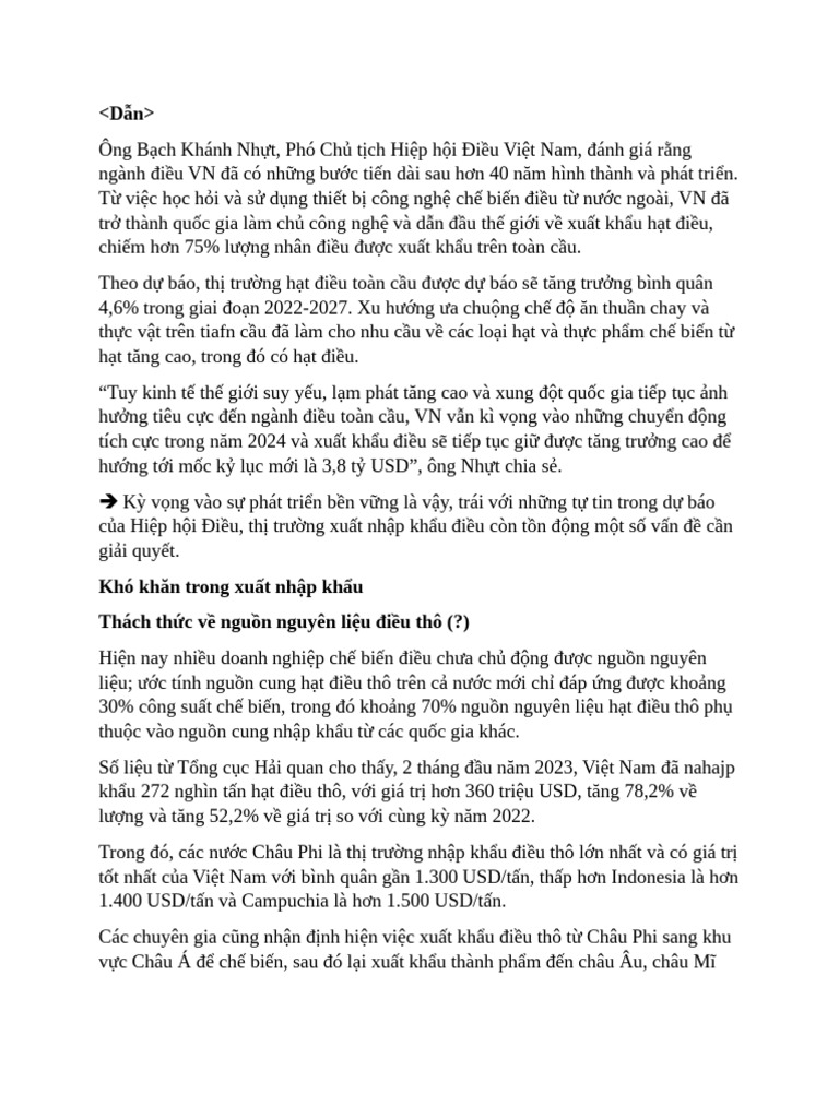 Khó Khăn Trong XNK | PDF