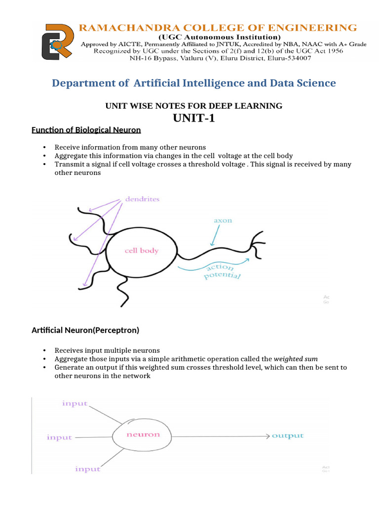 Deep Learning-Material For The Units 1,2,3 | PDF | Mathematical Optimization | Mathematical Analysis