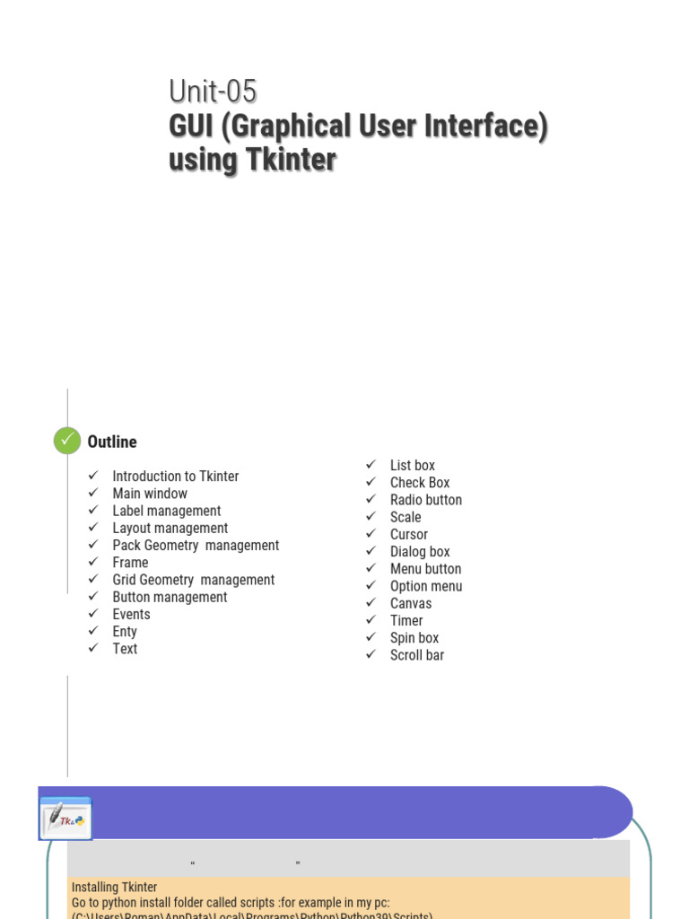 Unit-5_014518 | PDF | Graphical User Interfaces | Command Line Interface