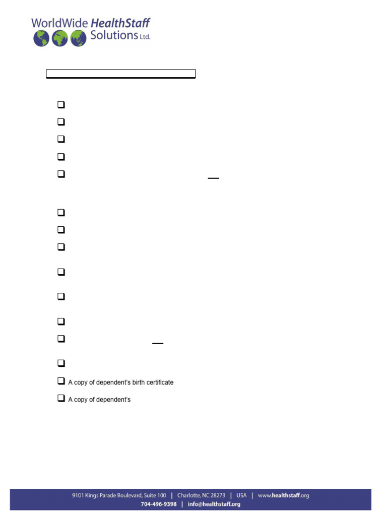 I-140 Petition Document Checklist | PDF