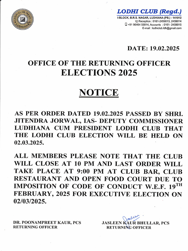 Election Notice 2 | PDF