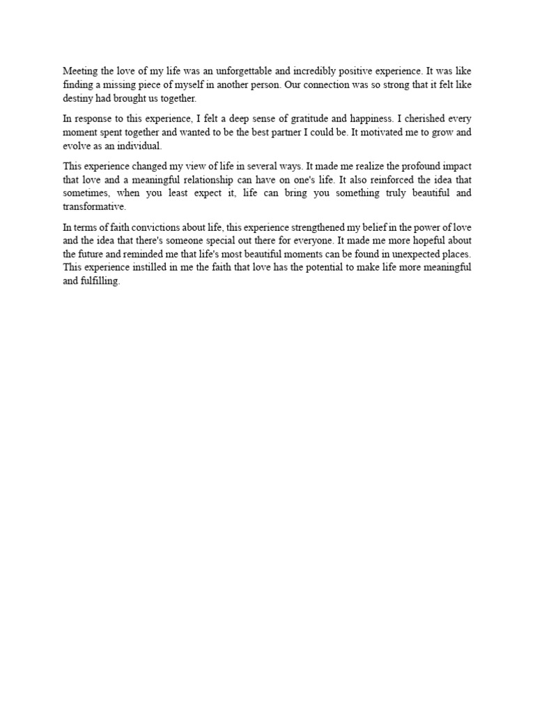 LCFAITH - My Life Journey Essay | PDF