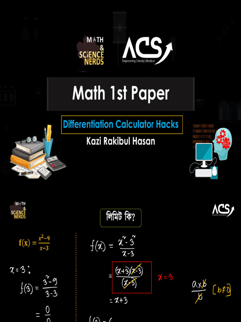 Differentiation Calculator Hacks | PDF