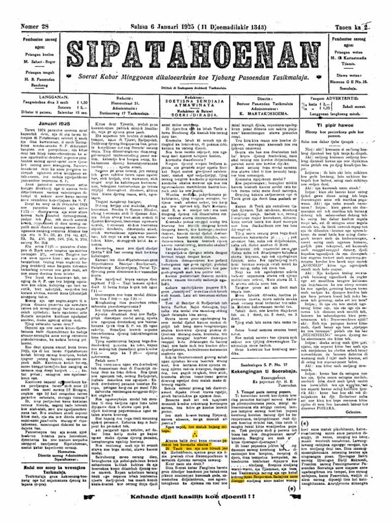 Sipatahoenan 1925 01 06 001 | PDF