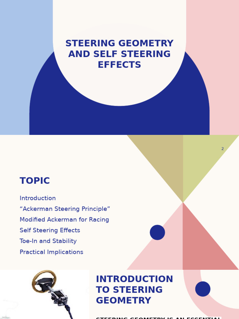 Steering Geometry and Self Steering Effects | PDF | Steering | Tire