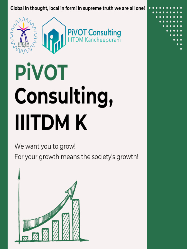 PiVOT Recruitment Brochure | PDF | Innovation | Business Economics