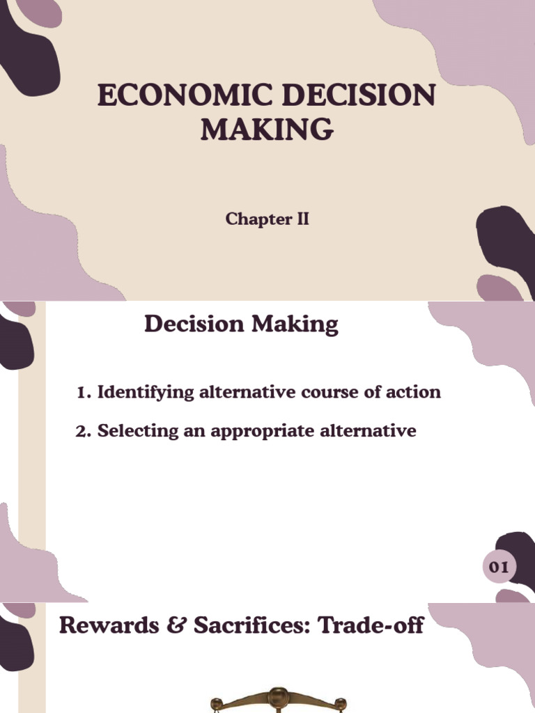 Economic Decision-Making Strategies | PDF | Profit (Economics ...