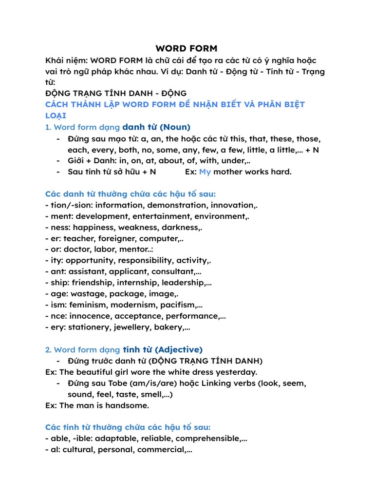 Word Form | PDF