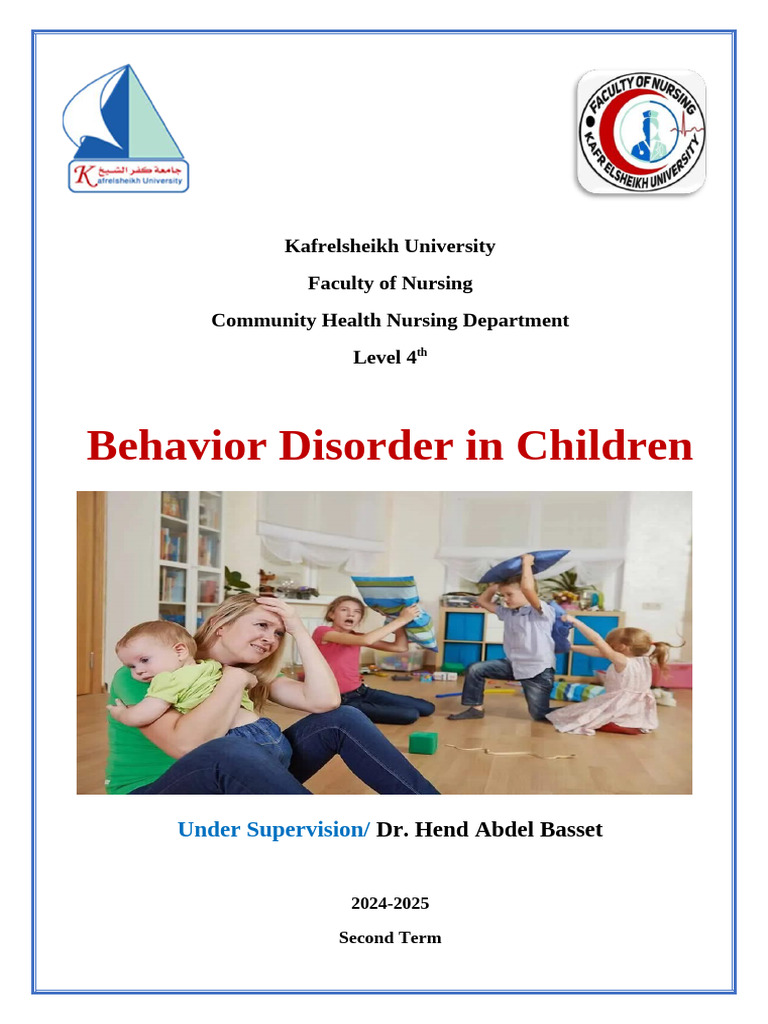 Behavior Disorder in Children | PDF | Autism | Attention Deficit ...