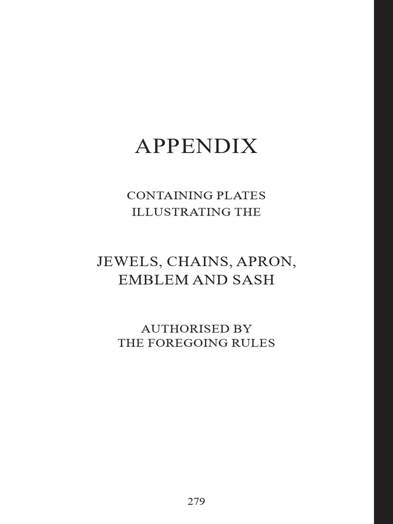 Arco Real - Cnstitutions (Apendix) | PDF | Titles | Freemasonry
